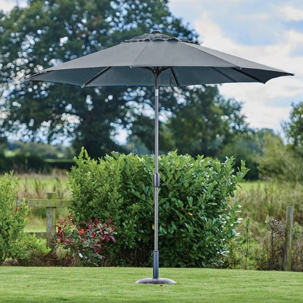 Riviera 3m Parasol- Grey - Henry Street Garden Centre